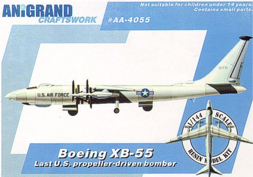 Boeing XB-55 - Propeller-driven version of the B-47 Stratojet Anigrand ...