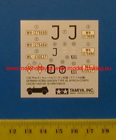 German Kubelwagen Type 82 - Ramcke Parachute Brigade Tamiya 35304