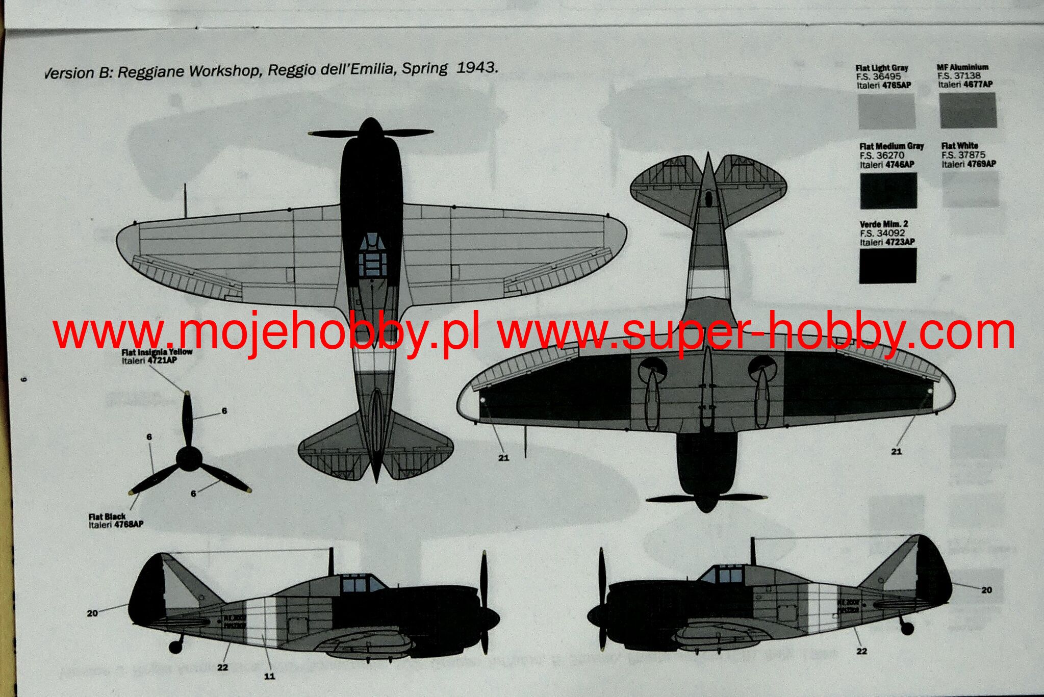 Reggiane Re.2002 Ariete Italeri 1472