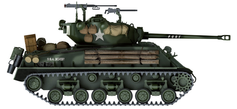 M4A3E8 SHERMAN "FURY" Italeri 6529