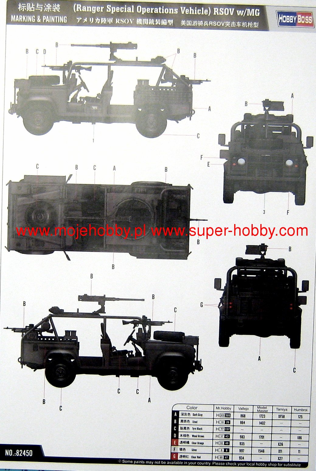 RSOV with MG (Ranger Special Operations Vehicle) Hobby Boss 82450