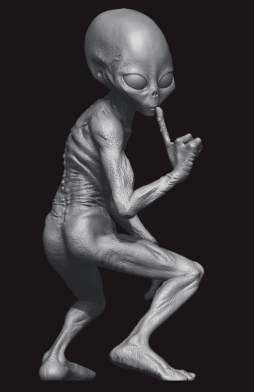 Grey Alien Full Body