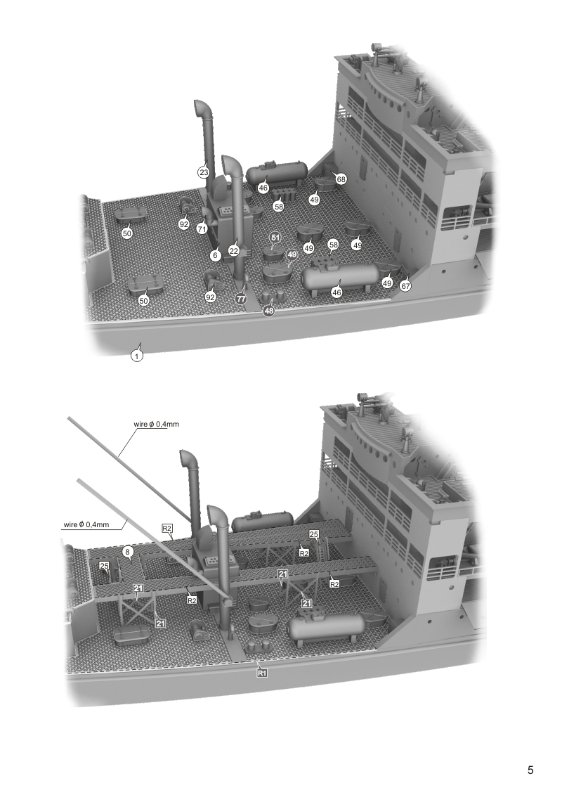 'Uckermark' 1942 ex 'Altmark' - German Supply Ship NIKO MODEL -7125