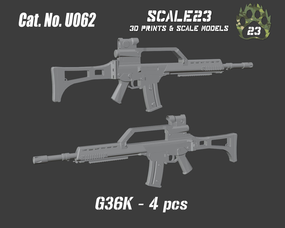 G36K - 4pcs Scale23 72-U062