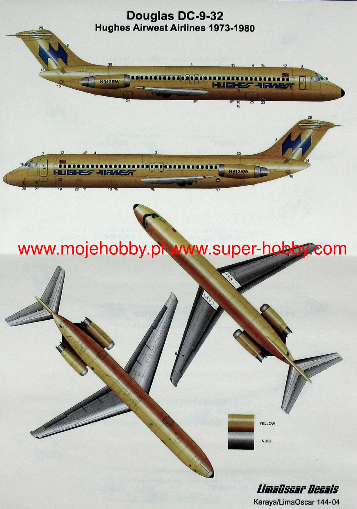 Douglas DC-9-32 Hughes Airwest KARAYA -144-04