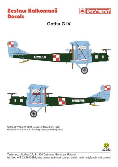 Gotha G IV Techmod 32053
