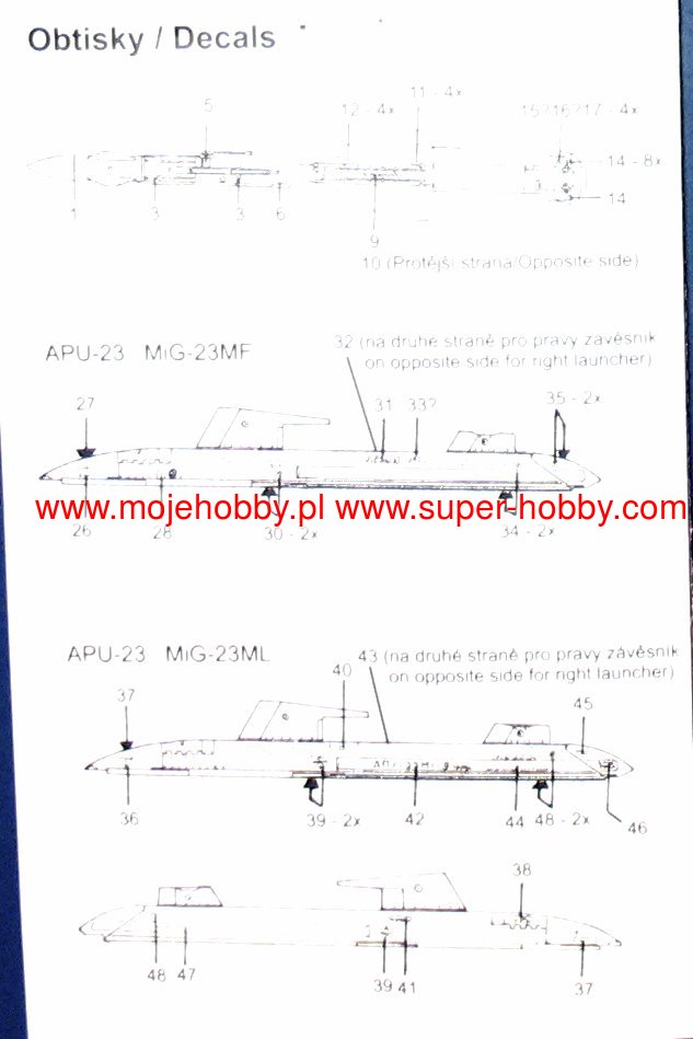 Rusian missile R-23 R Apex Plus Model AL4019
