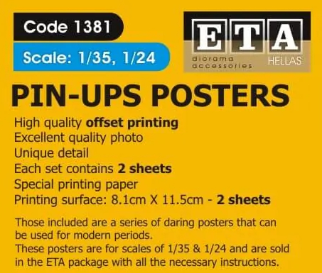 Pin-Up Girls Posters ETA DIORAMA ACCESSORIES -1381