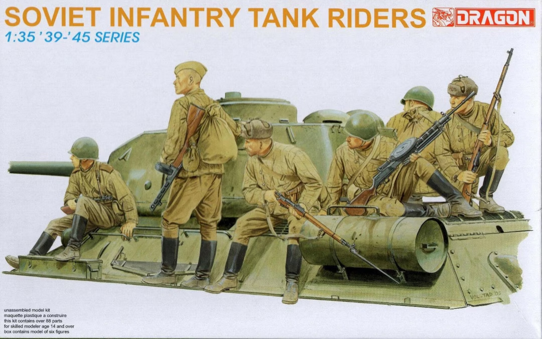 Soviet Infantry Tank Riders Dragon 6197
