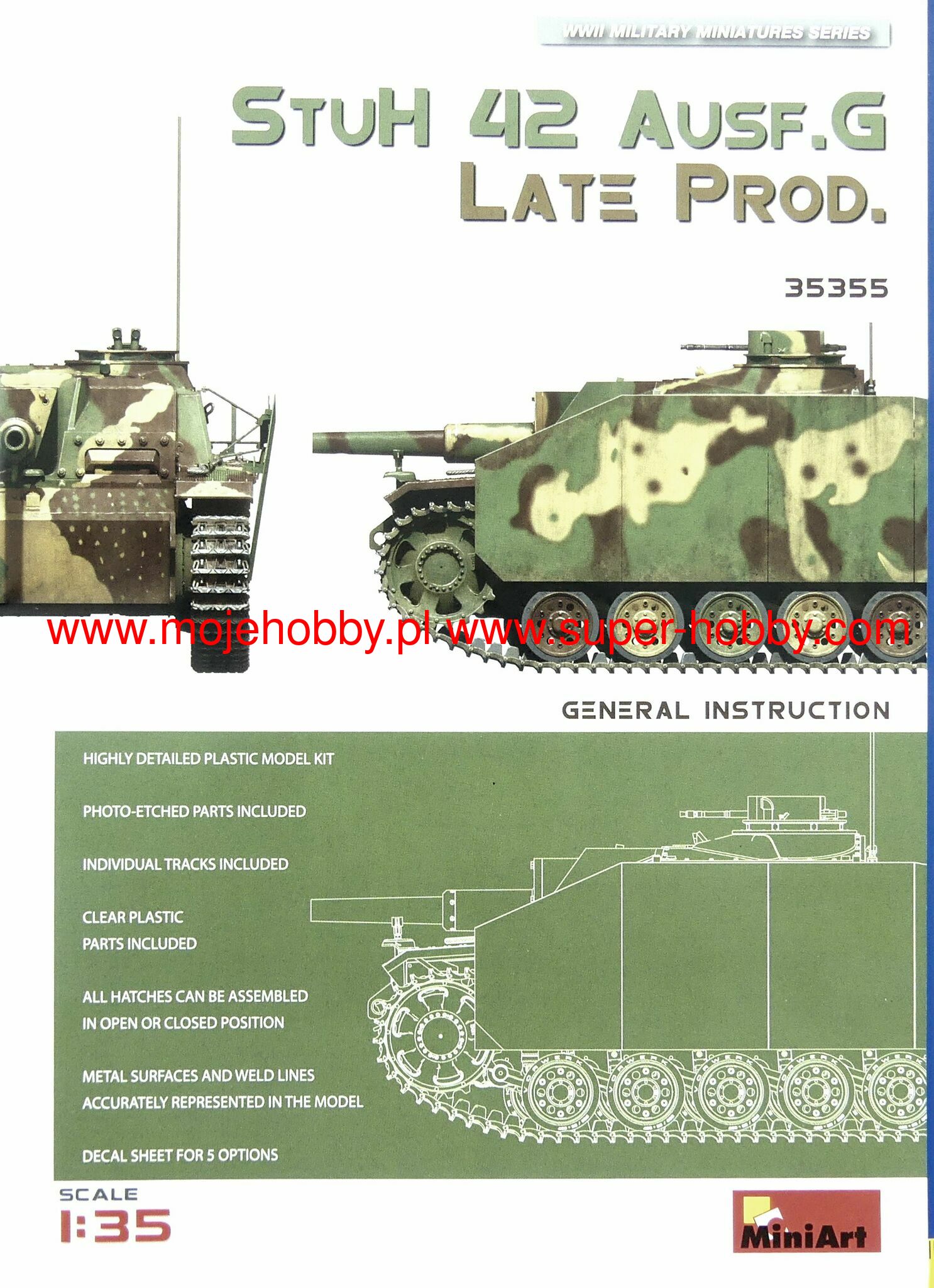 StuH 42 Ausf. G Late Prod. MiniArt 35355