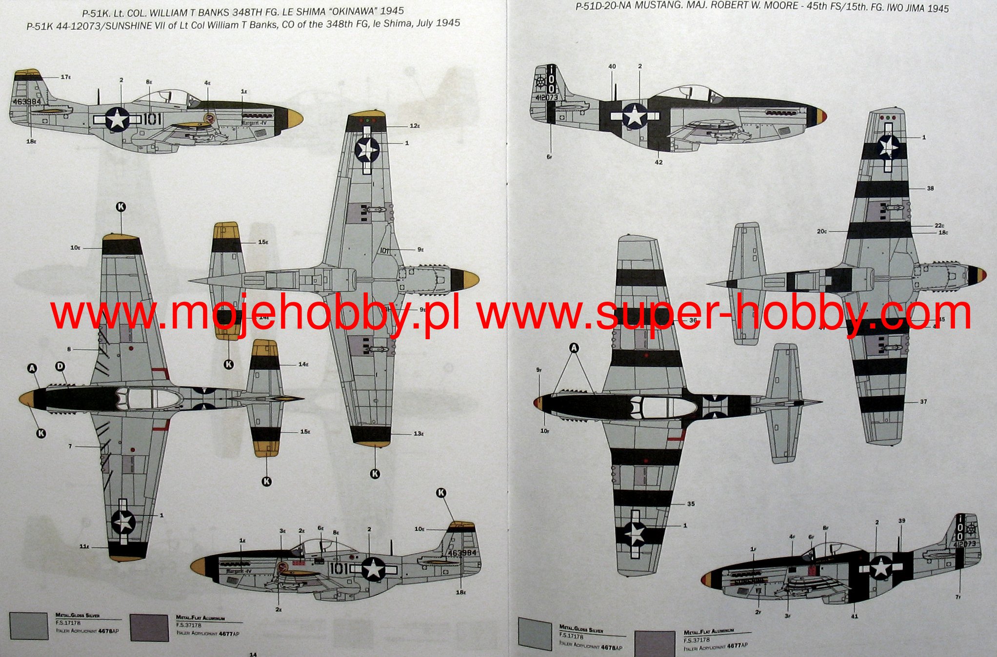 P-51 D/K Pacific Aces Italeri 2743