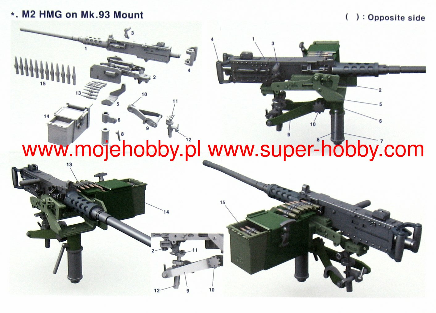 M2 HMG on Mk.93 Mount w/100rd Ammo Box Legend -LF3D044