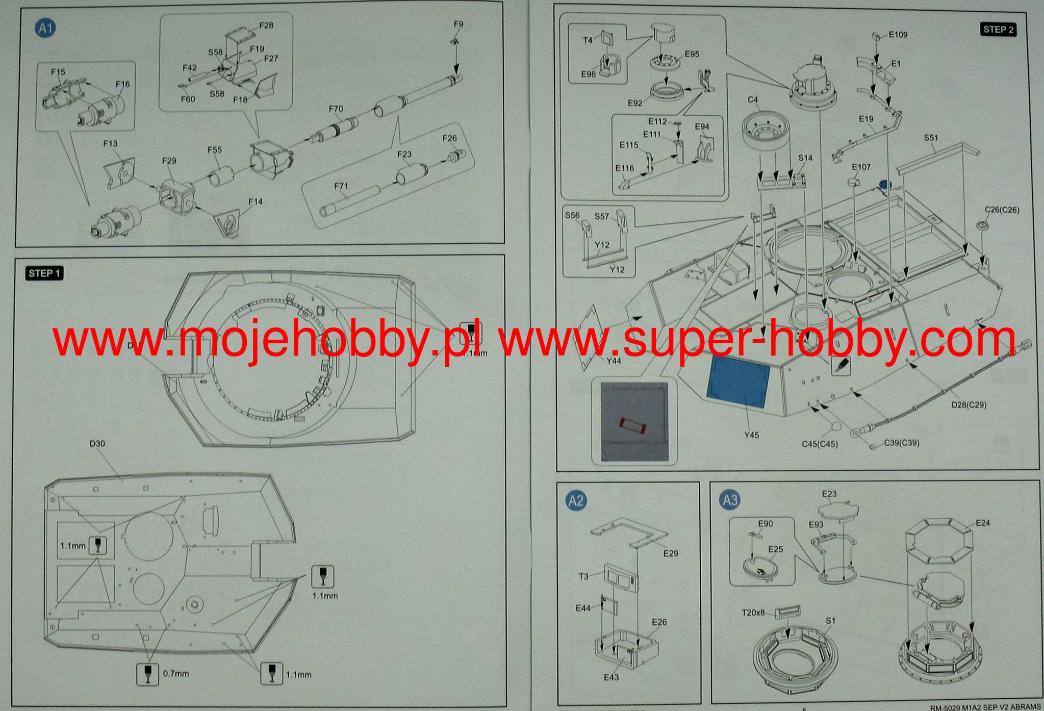 M1A2 Sep V2 Abrams Rye Field Model -RM-5029