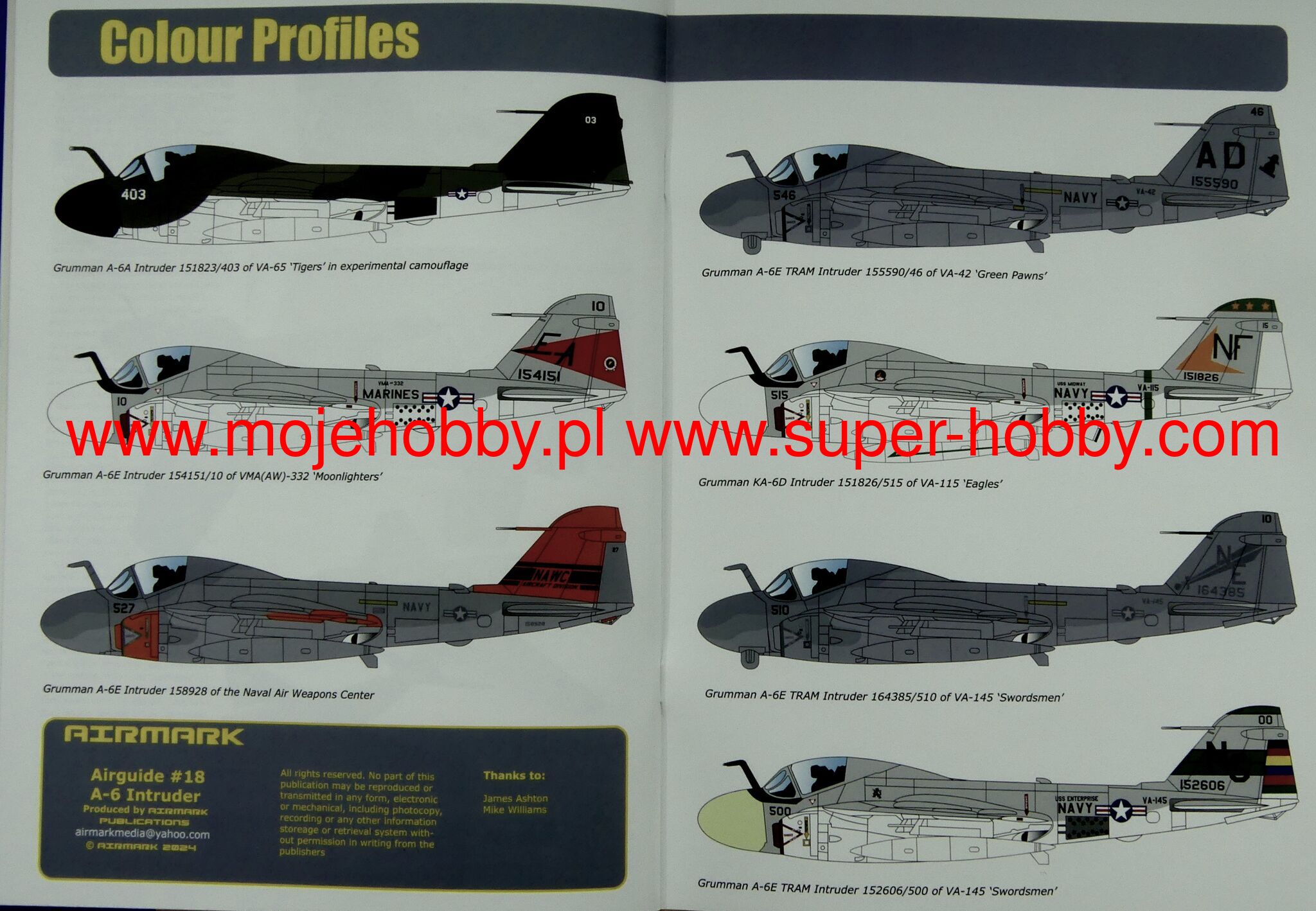 Grumman A-6 Intruder by Andy Evans (Modellers Guide 18) Airmark -AA18