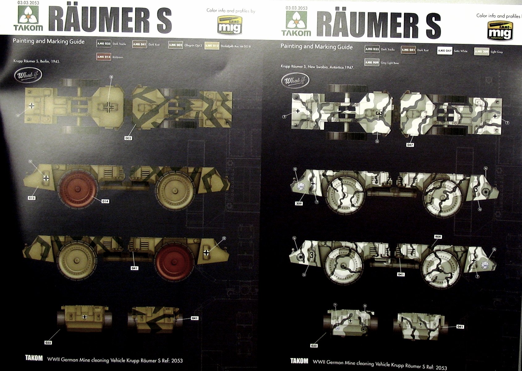 Super Heavy Mine Cleaning Vehicle KRUPP Raumer S Takom 2053