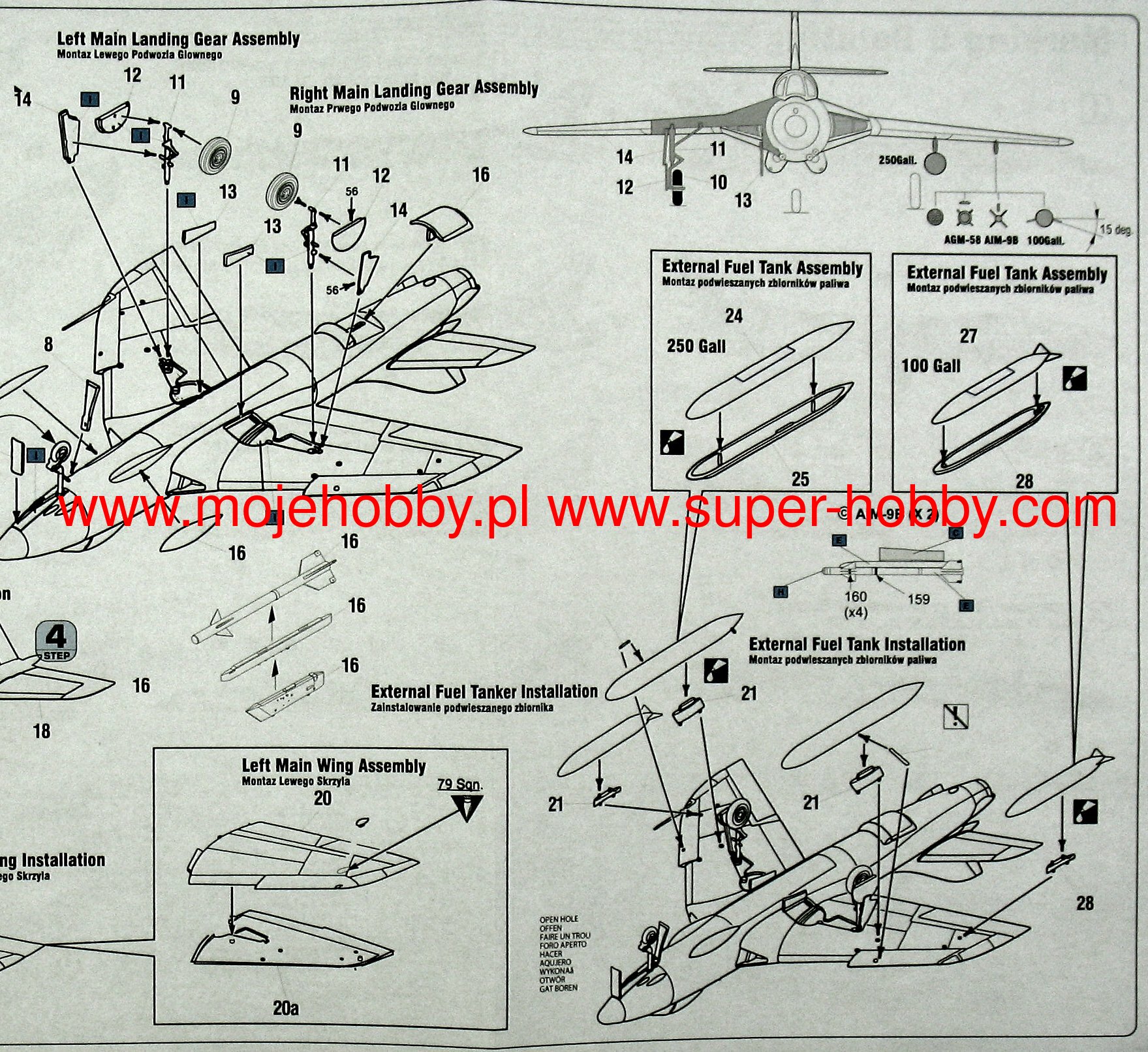 J-34 'Acro Hunter' - Model Set MisterCraft D75s