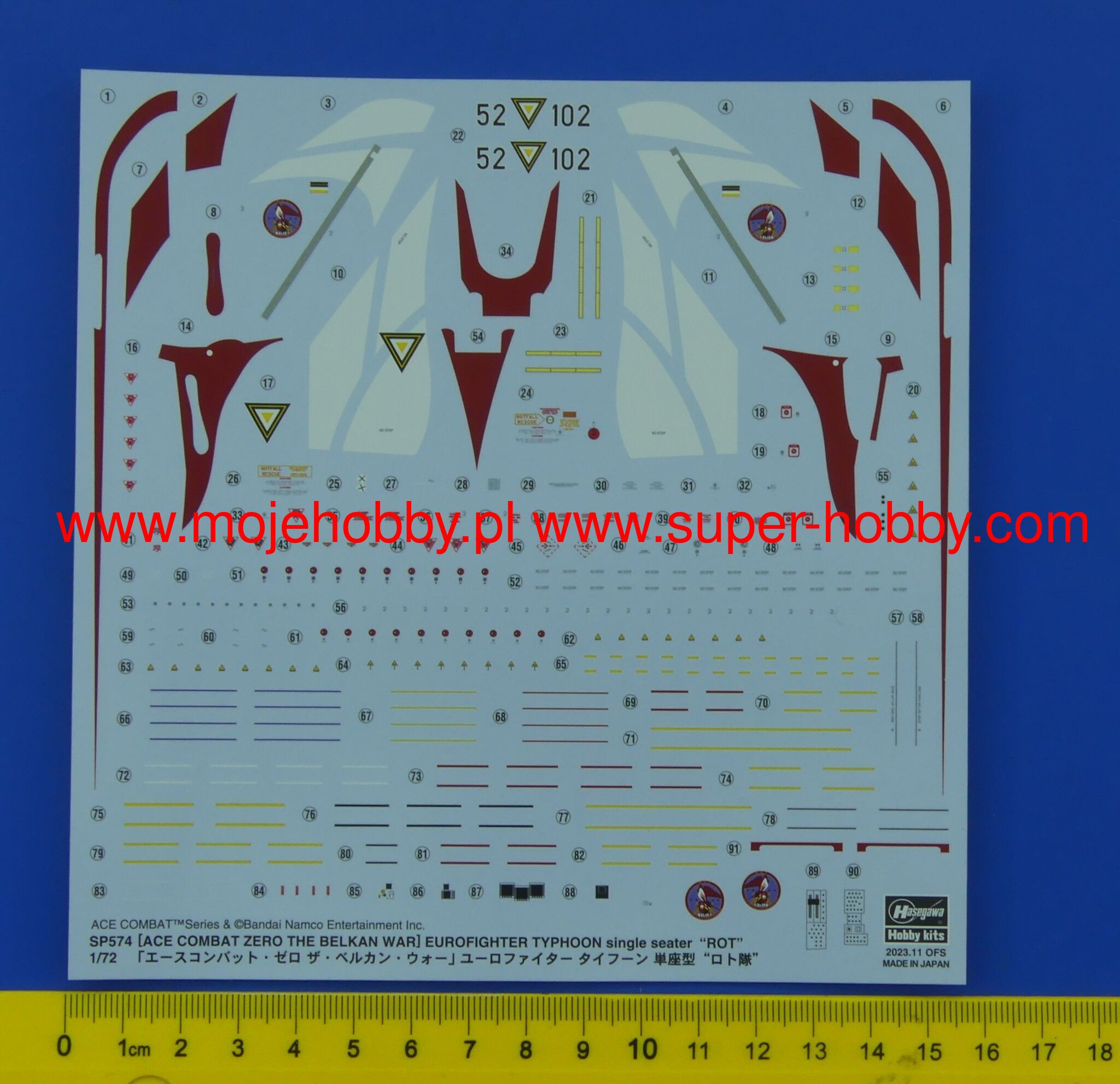 Eurofighter Typhoon single seater - "ROT" Ace Combat Hasegawa SP574