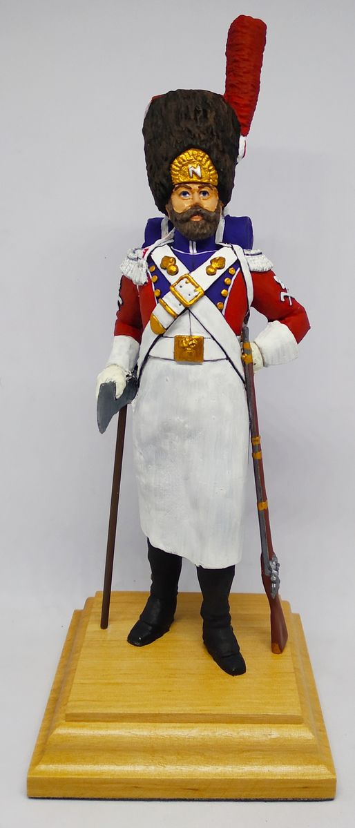 French (Swiss) Sapper. Imperial Old Guard - Die-cast model ...