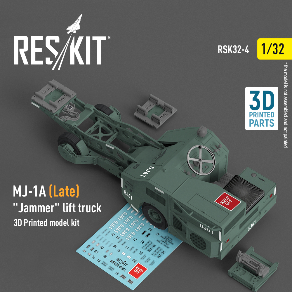 MJ-1A (Late) 'Jammer' Lift Truck (3D Printed Model Kit) RES/KIT -K32-0004