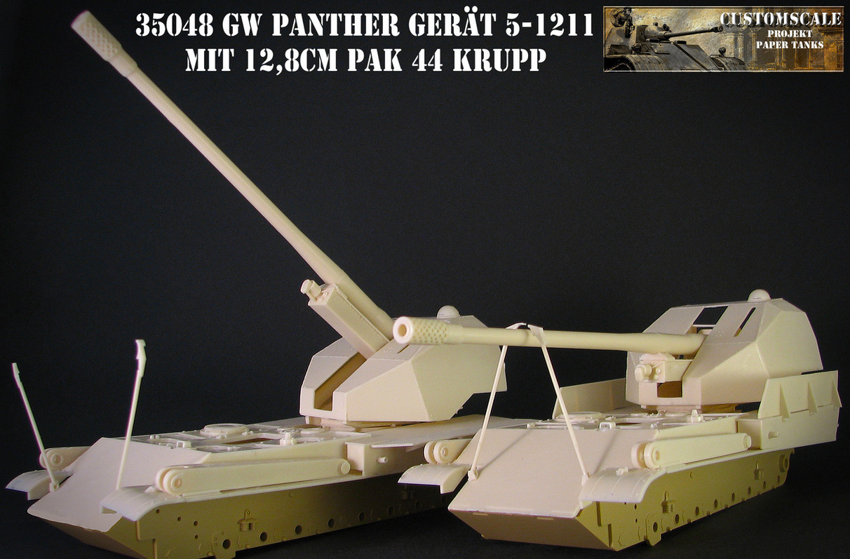 GW Panther device 5-1211 with 12.8cm Pak 44 Krupp Conversion Kit Custom ...