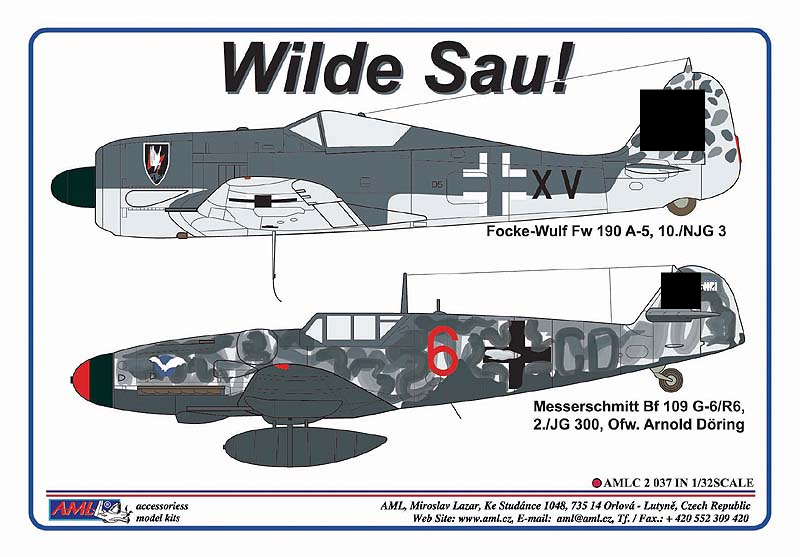 Wilde Sau! Focke-Wulf Fw-190 A-5 & Messerschmitt Bf-109 G-6/R6 AML C2037