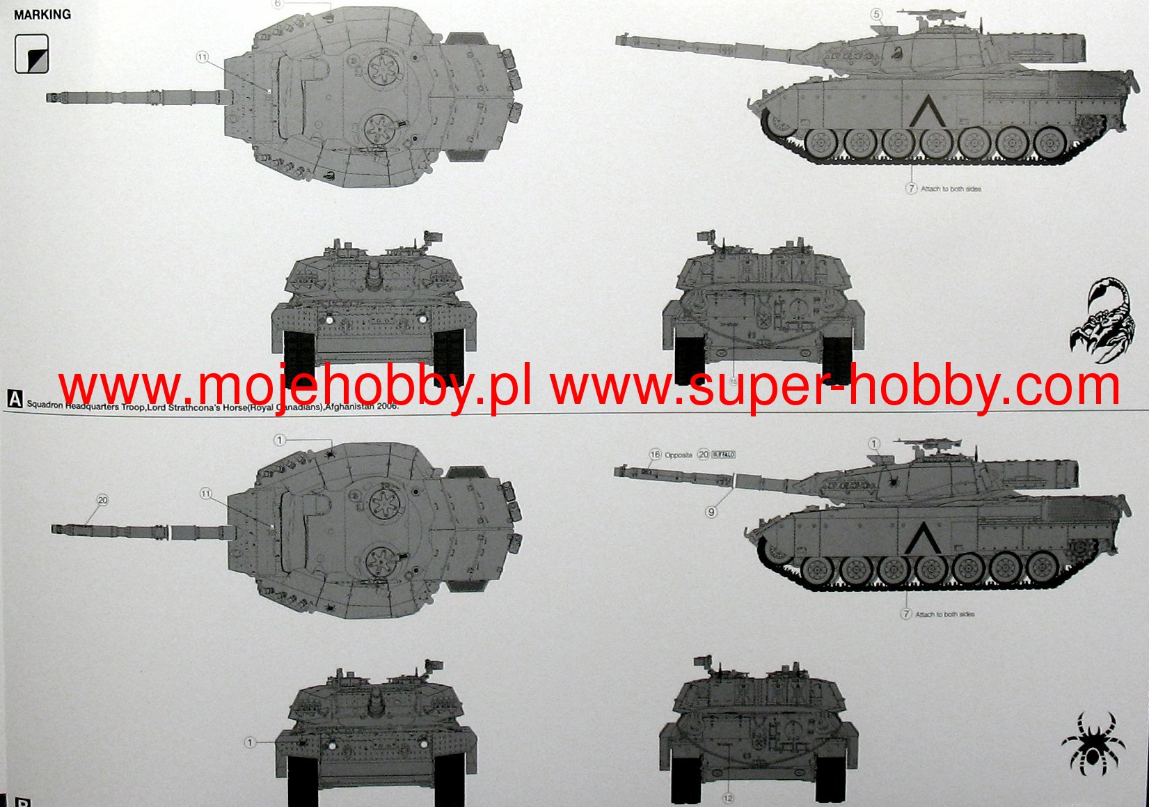 CANADIAN MAIN BATTLE TANK LEOPARD C2 MEXAS Takom 2003