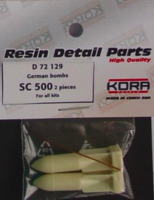 German WW II bombs SC 500 1/48 (2 pcs) CMK K4244