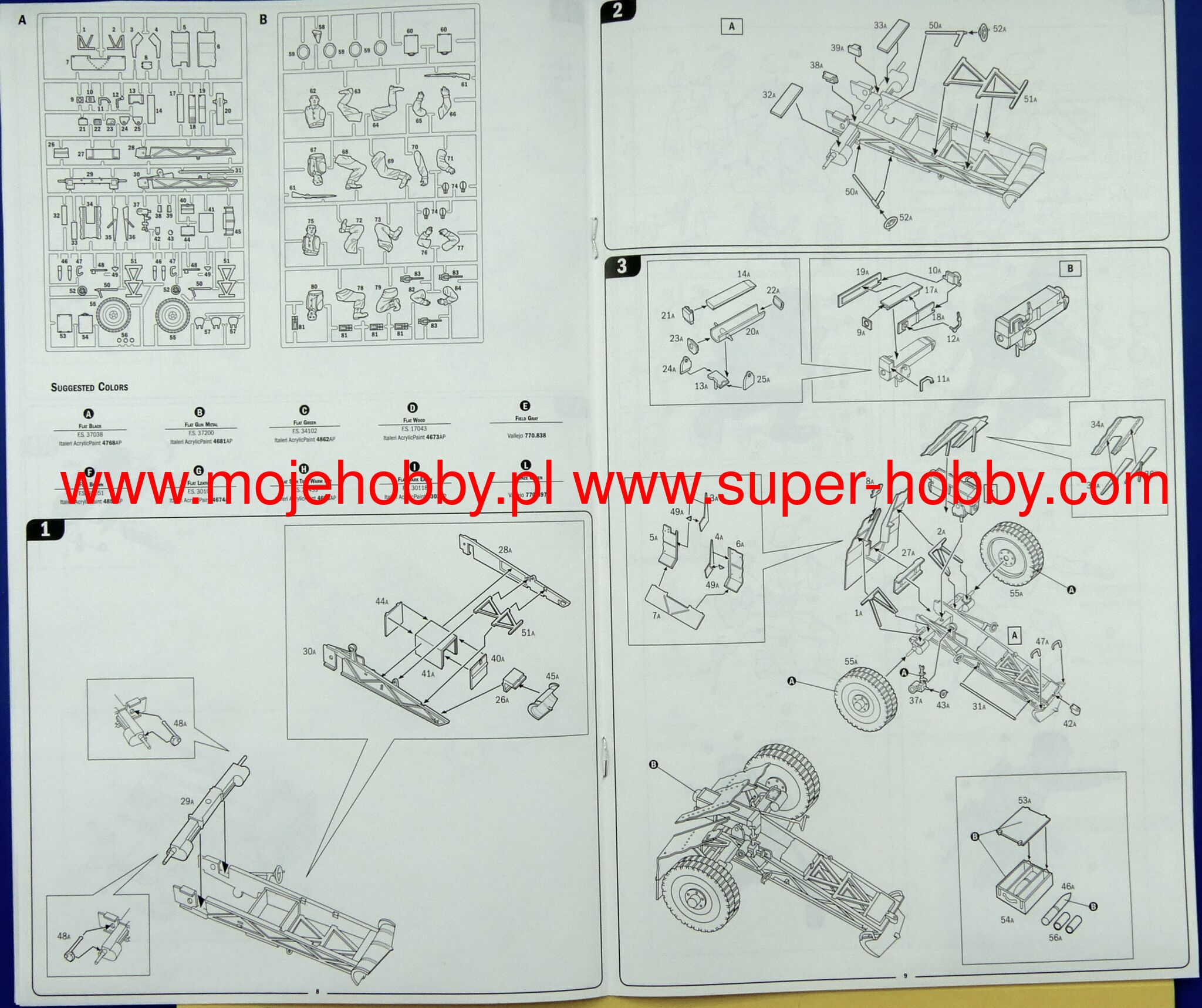 Sd.Kfz. 10 Demag D7 with 7,5 cm lelG 18 and Crew Italeri 6595