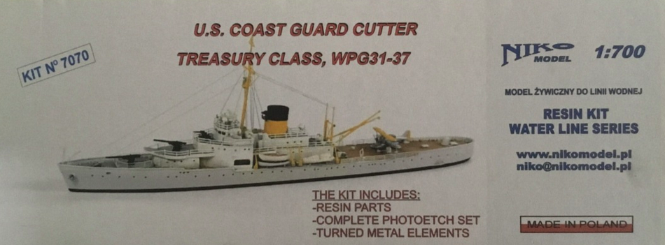U.S. Coast Guard Cutter Treasury Class, WPG31-37 NIKO MODEL -7070