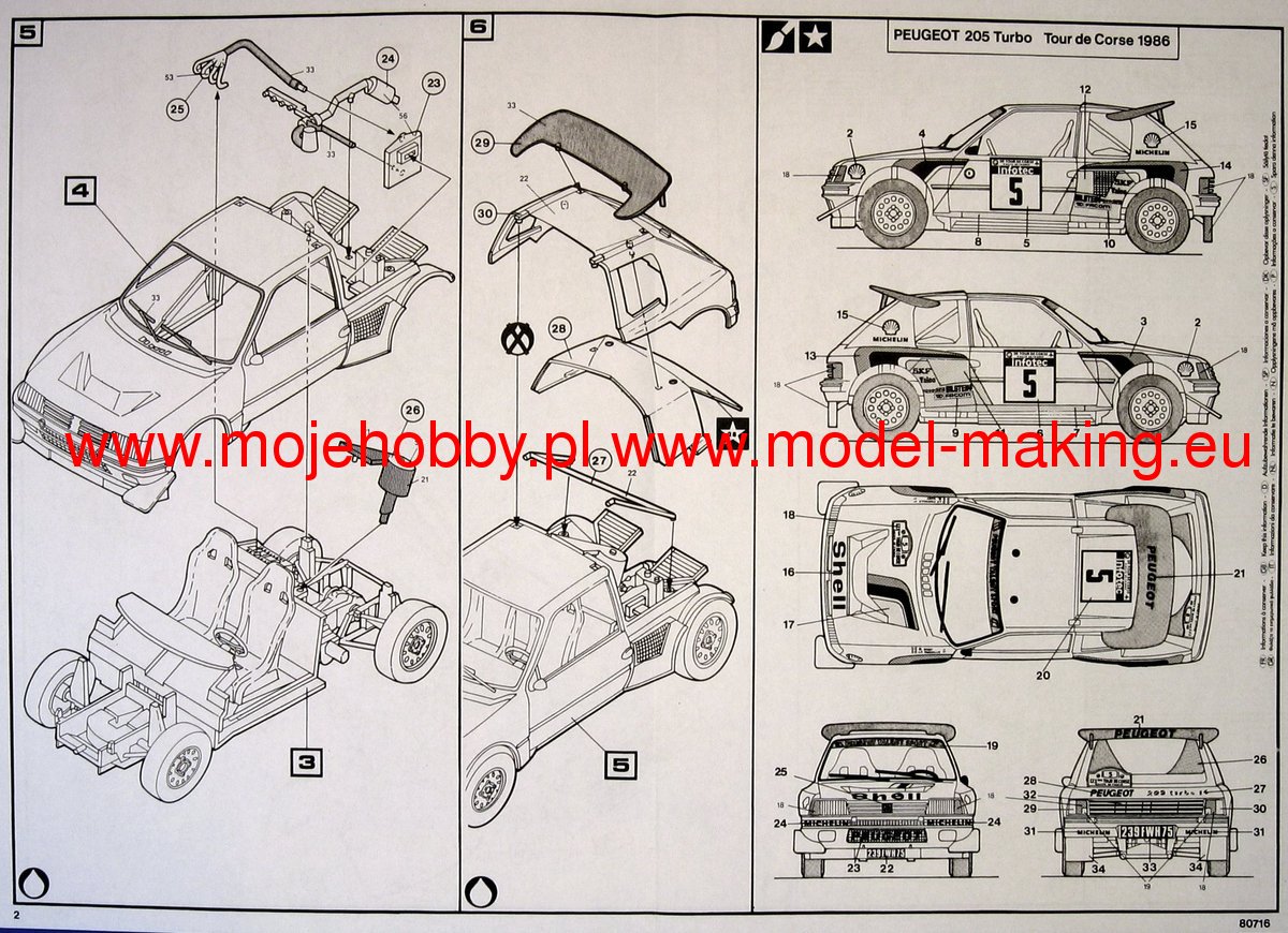 Peugeot 205 EV 2 Heller 80716