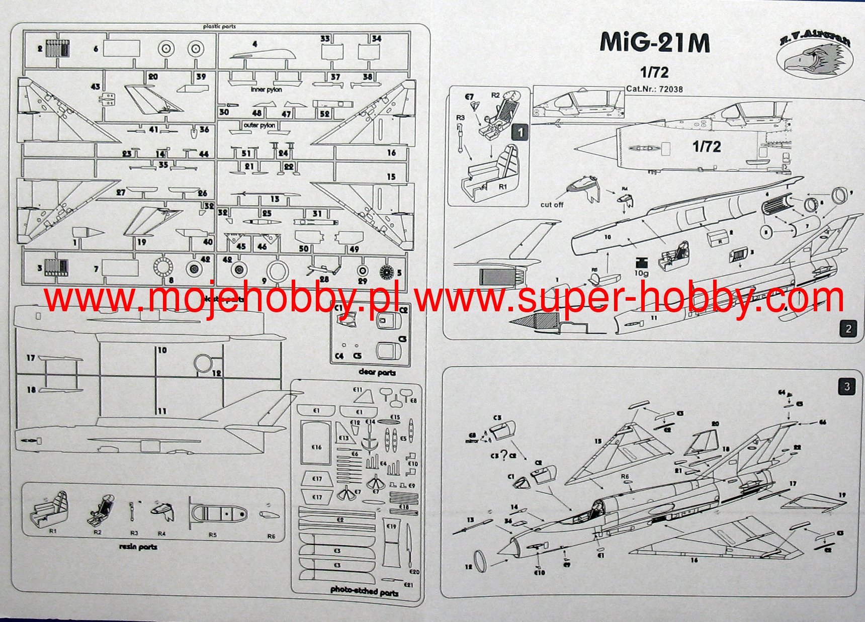 MIG-21 M R.V. Aircraft 72038