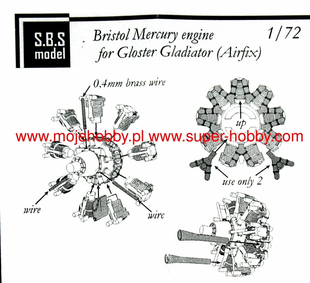 Gloster Gladiator engine SBS Model -72015