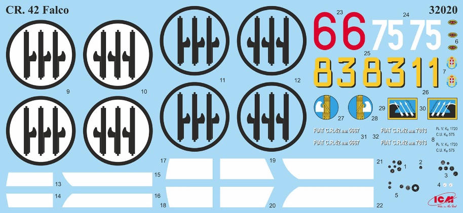 CR. 42 Falco, WWII Italian Fighter ICM 32020