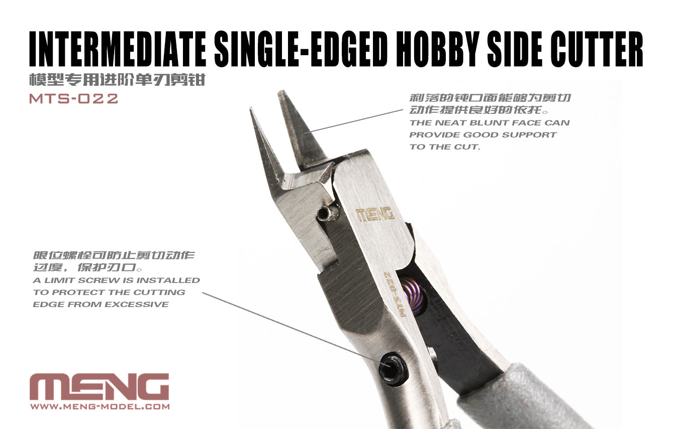 Intermediate Single-edged Hobby Side Cutter Meng Model -MTS022