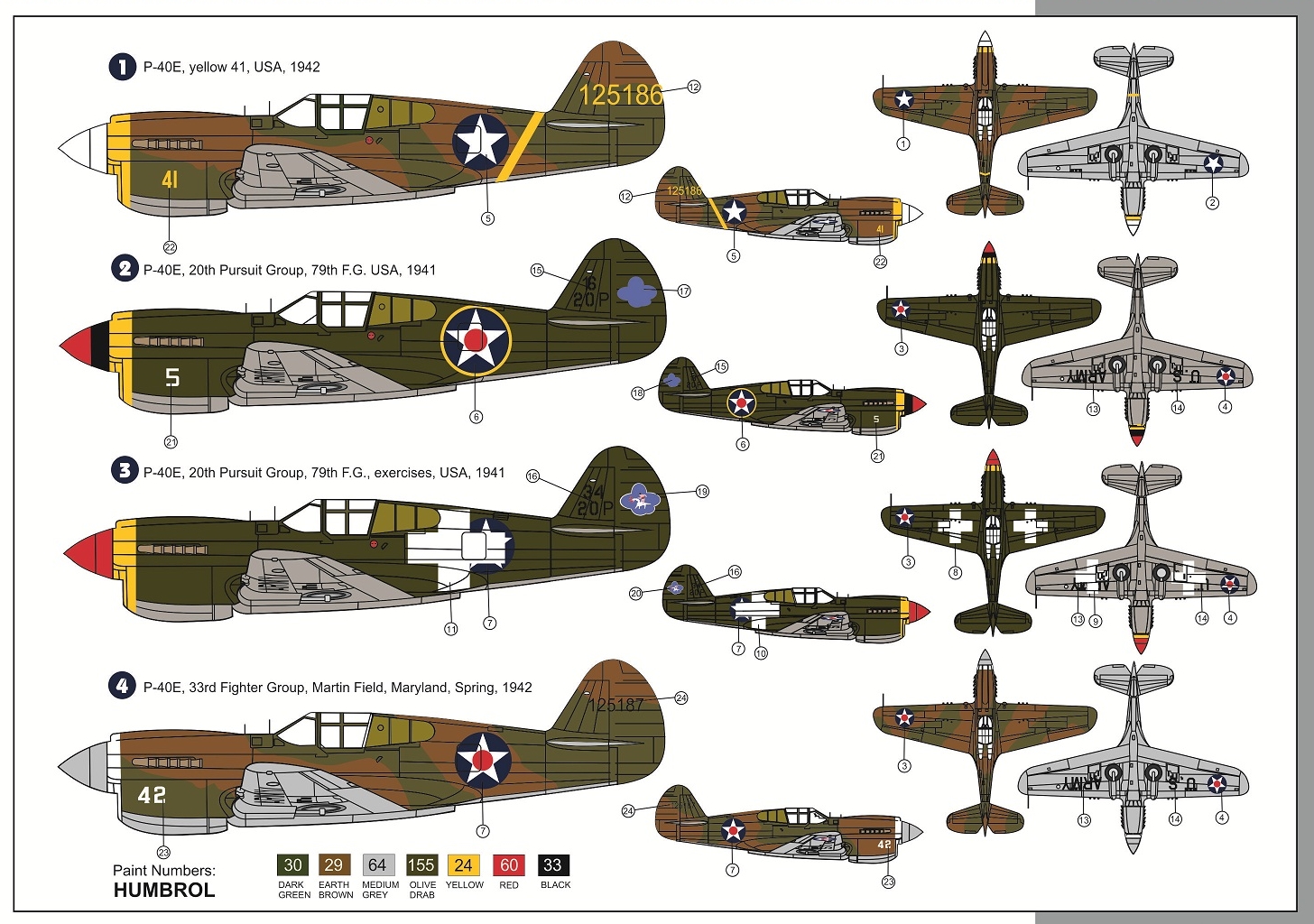 Curtiss P-40E Warhawk AZ-Model 7410