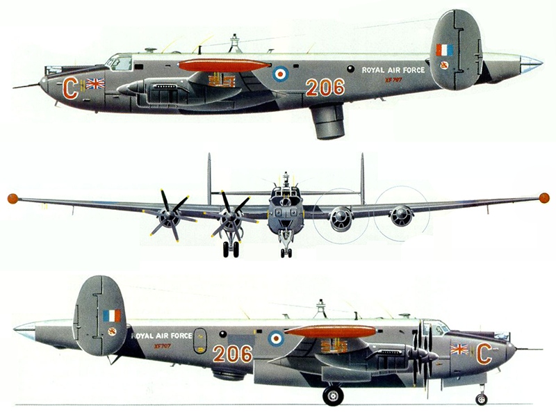 Avro "Shackleton" MR.3 British anti-submarine striker Ark Models 72004