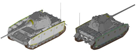 Pz.Kpfw.IV mit Panther F Turret Dragon 6824