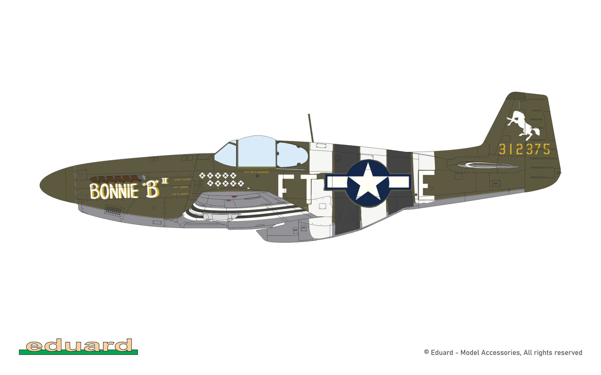 P-51B/C Mustang With Dorsal Fin Eduard 82108