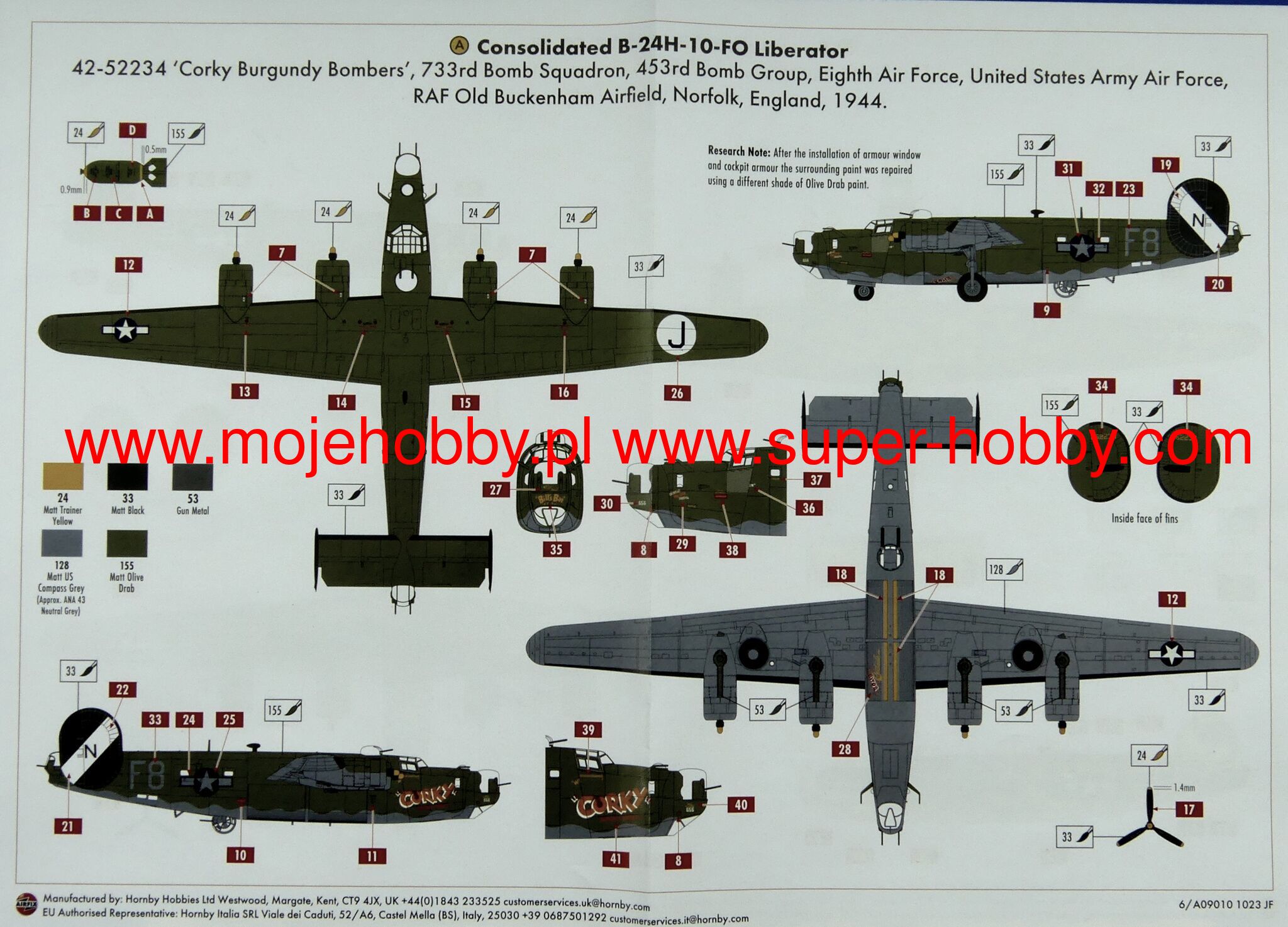 Consolidated B-24 H Liberator - New Tooling in 2024 Airfix 09010