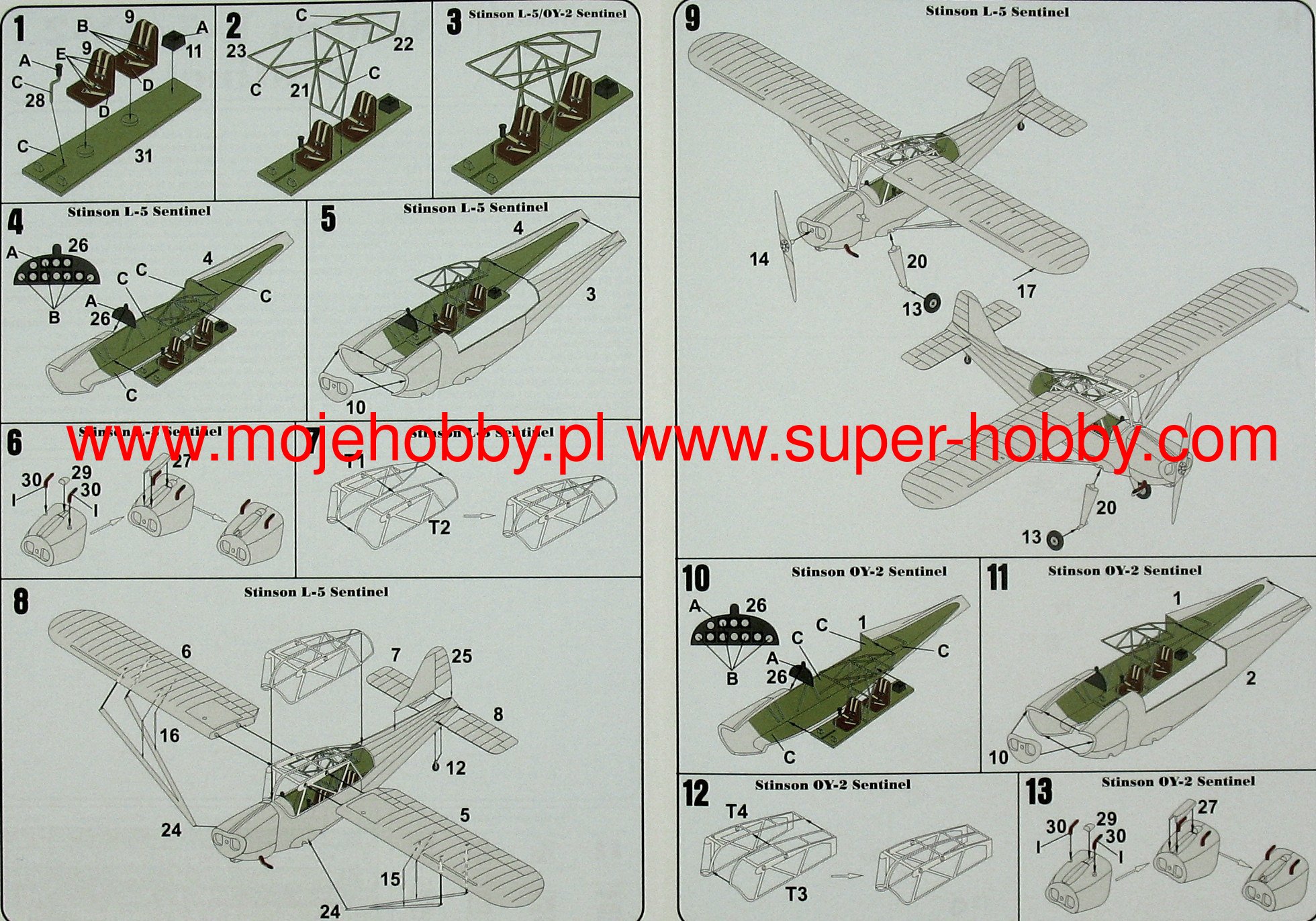 Stinson L-5 Sentinel US observer plane AZ-Model 7590