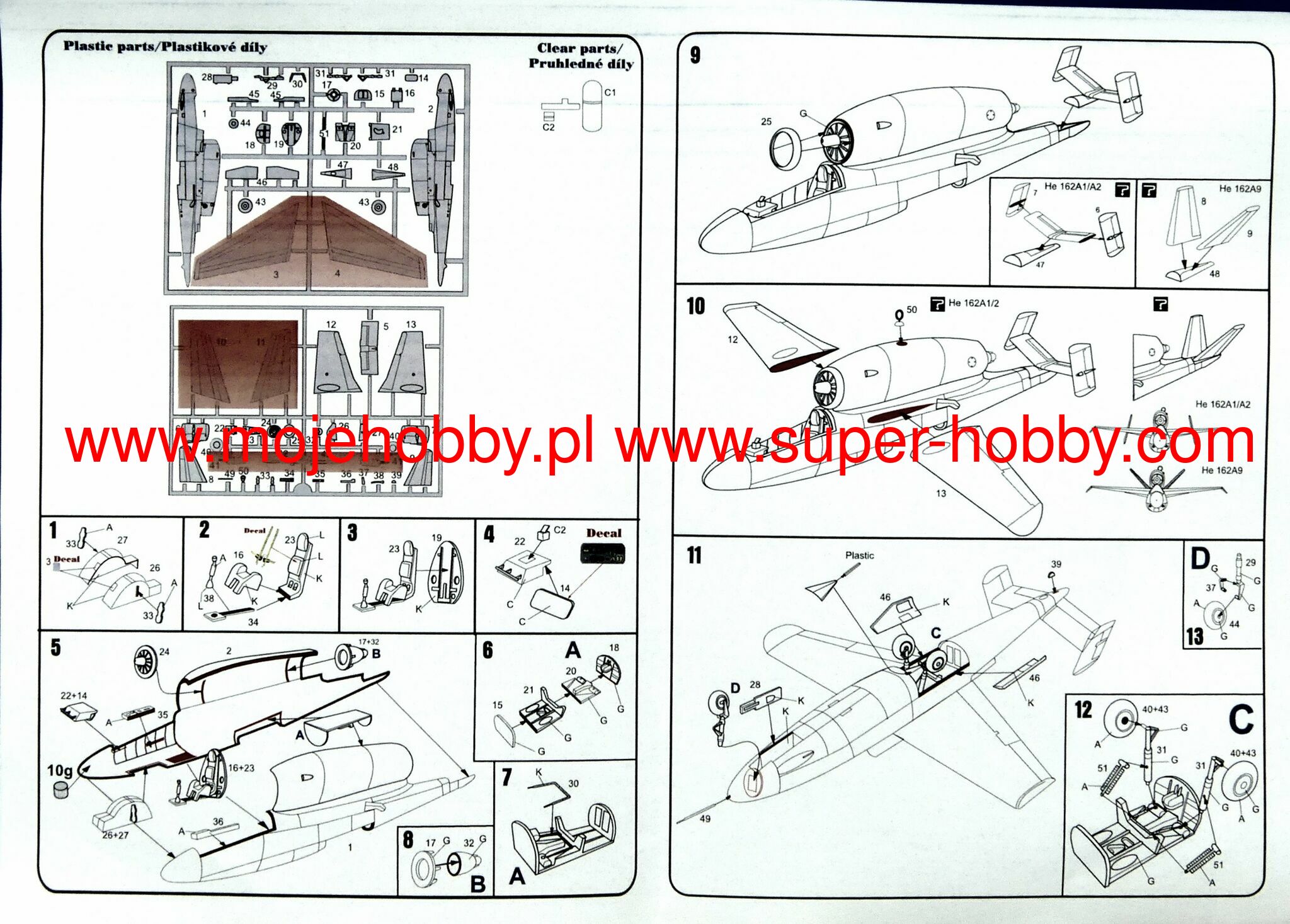 Heinkel He 162A-9 Salamander JV44 AZ-Model 7825