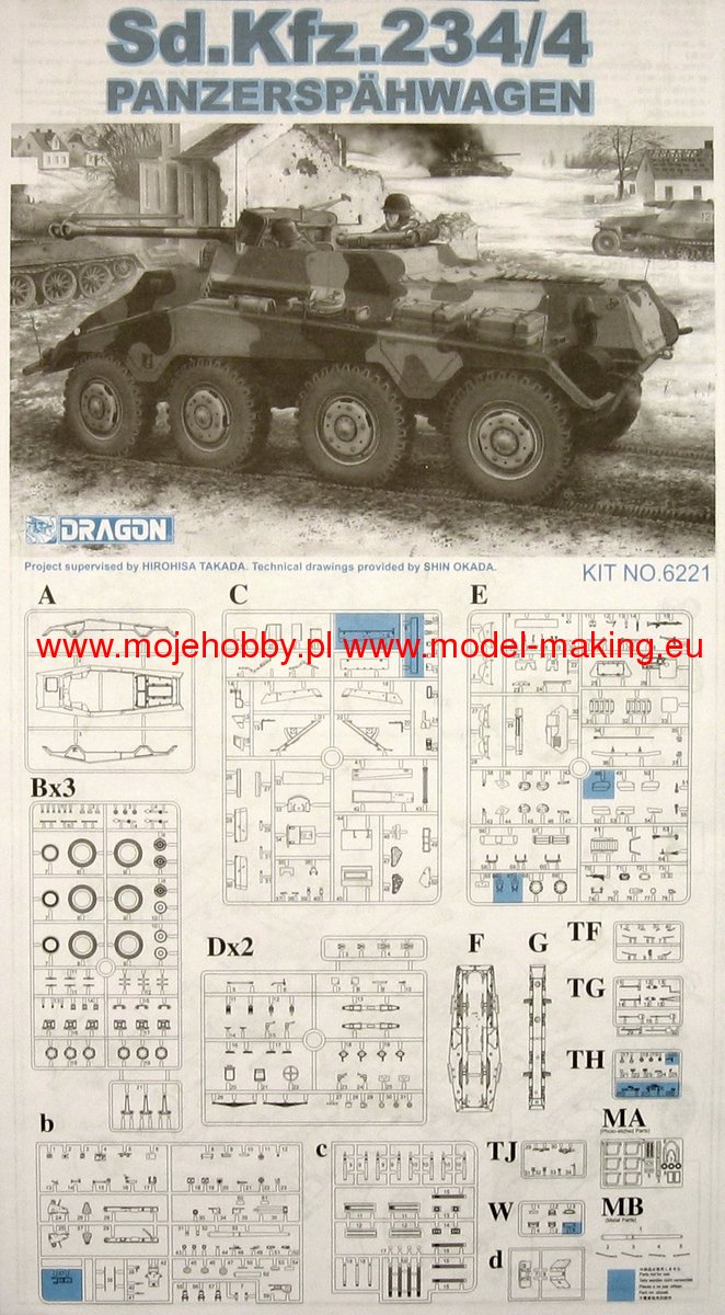 SDKFZ 234/4 Dragon 6221