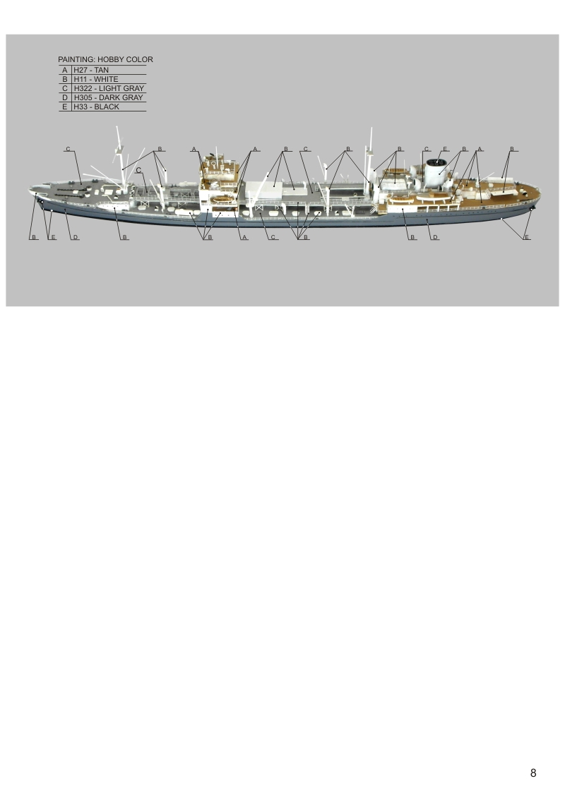 'Uckermark' 1942 ex 'Altmark' - German Supply Ship NIKO MODEL -7125