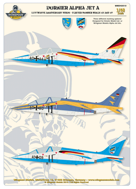 Luftwaffe Dassault-Dornier Alpha Jet - Anniversary Birds Wingman Models ...