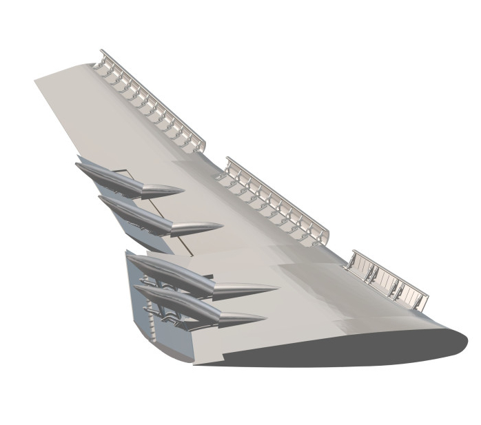 Boeing 747-8 Landing Flaps for Zvezda Kit LACI 144076