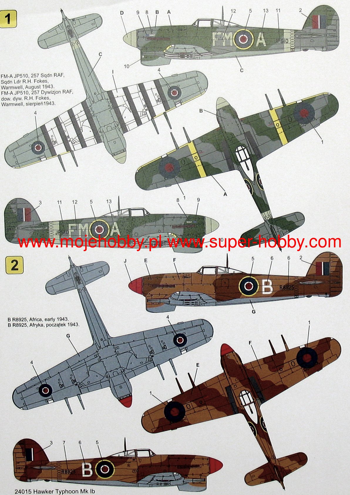 Hawker Typhoon Mk Ib Techmod 24015