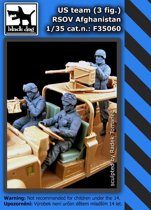 US team RSOV 3 fig. Black Dog -F35060