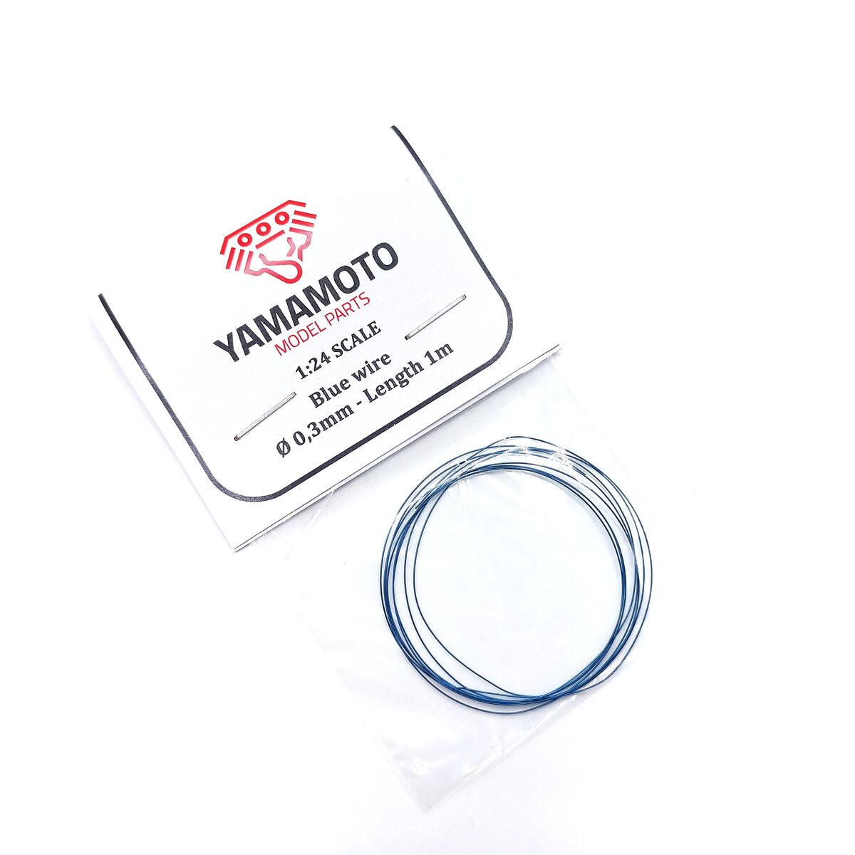 Blue wire 0,3 Lenght 1m Yamamoto Model Parts TUN82