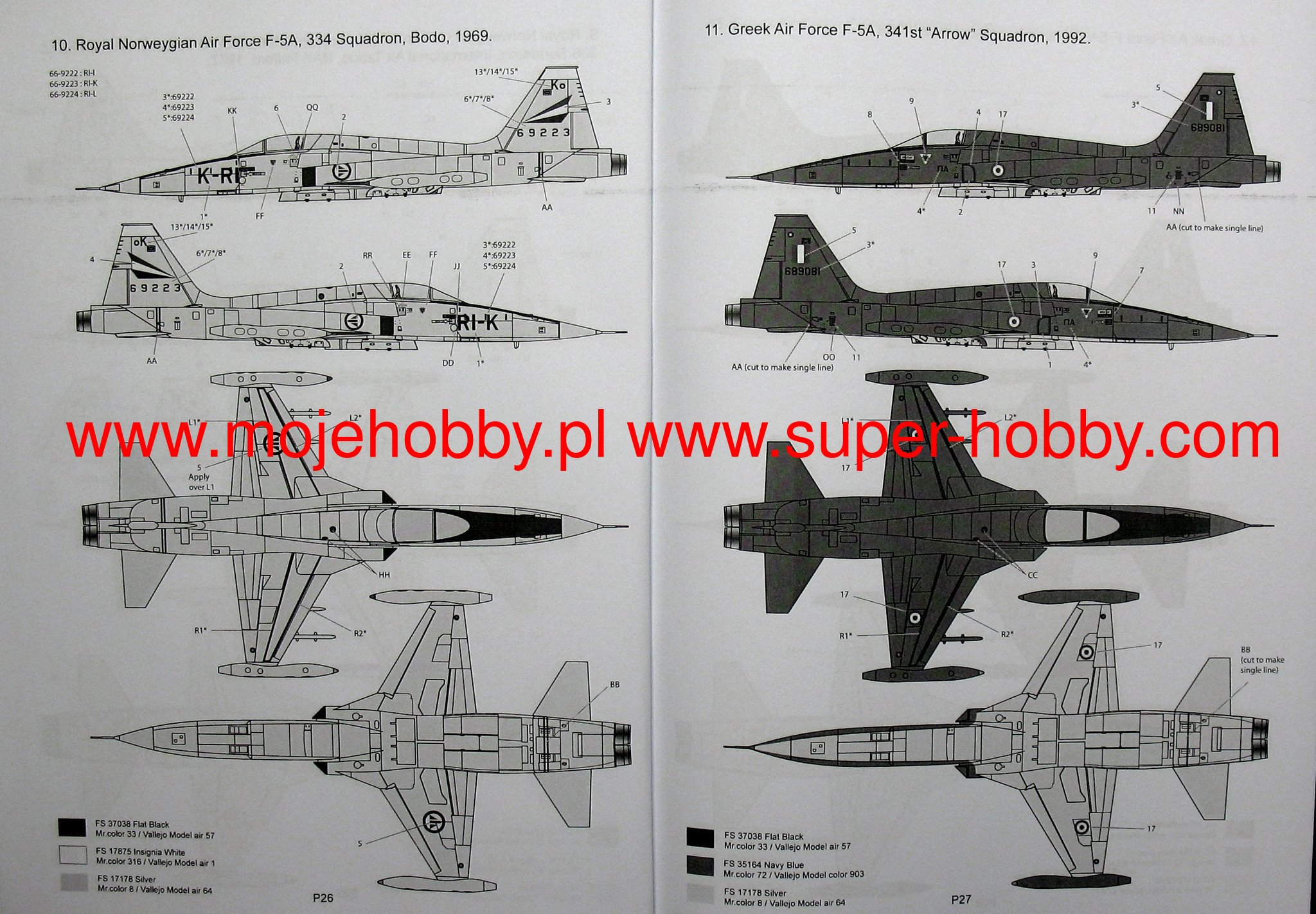 Northrop / Canadair F-5A/NF-5A/CF-5A Freedom Fighter Kinetic 48020
