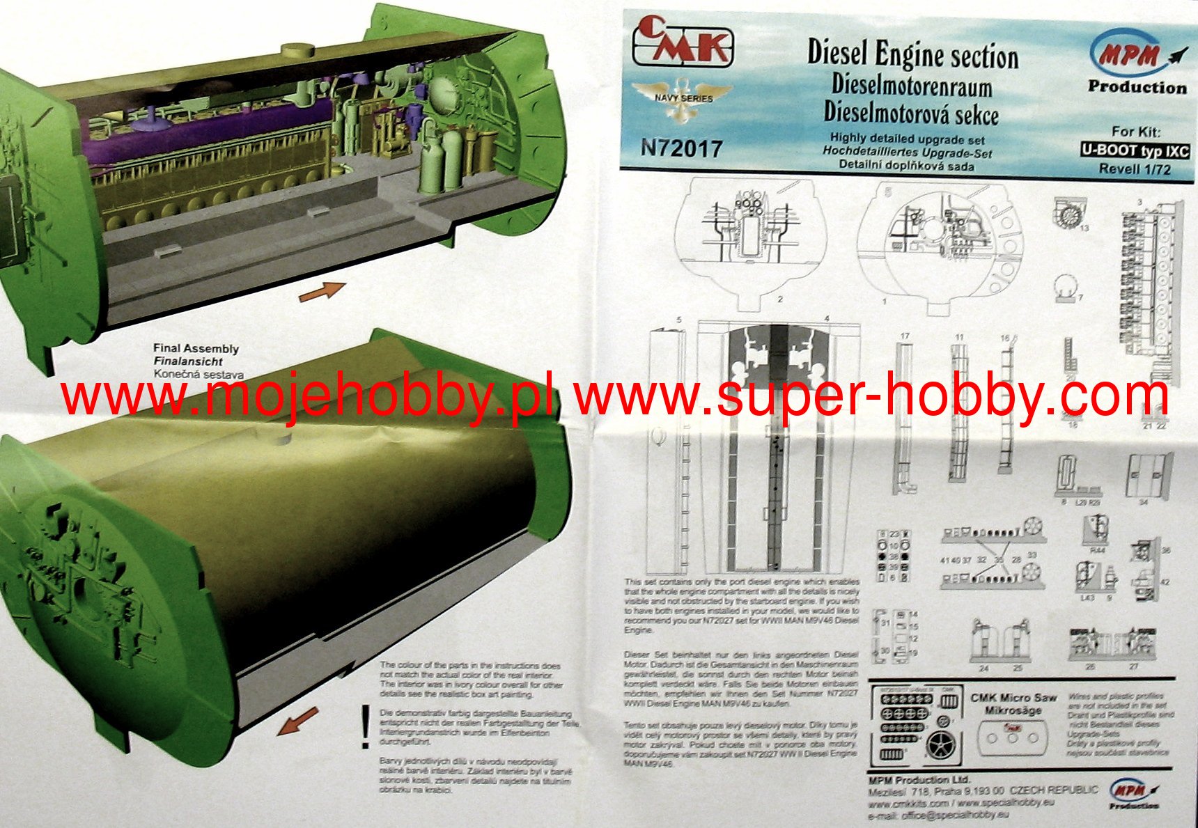 U-Boot IX Diesel Engine section CMK KN72017